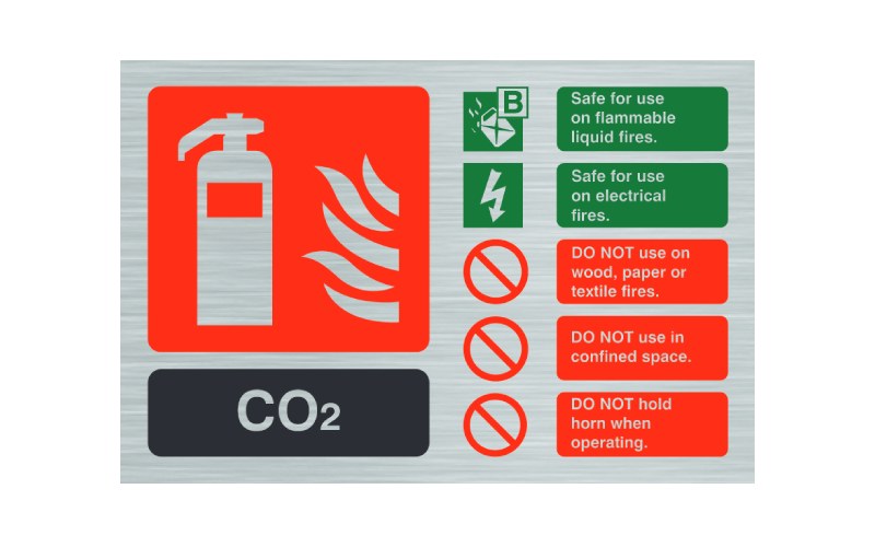 CO2 ID Sign Contempo Stainless Steel Finish – Landscape - £12.71 ...
